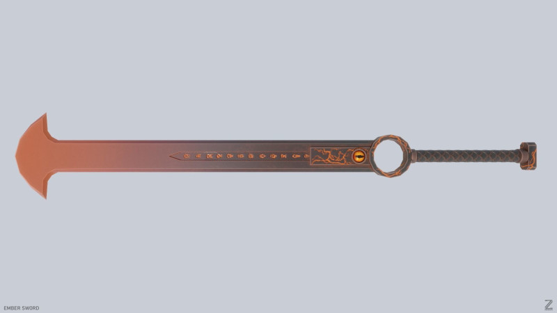 Ember sword 3D Model in Melee 3DExport