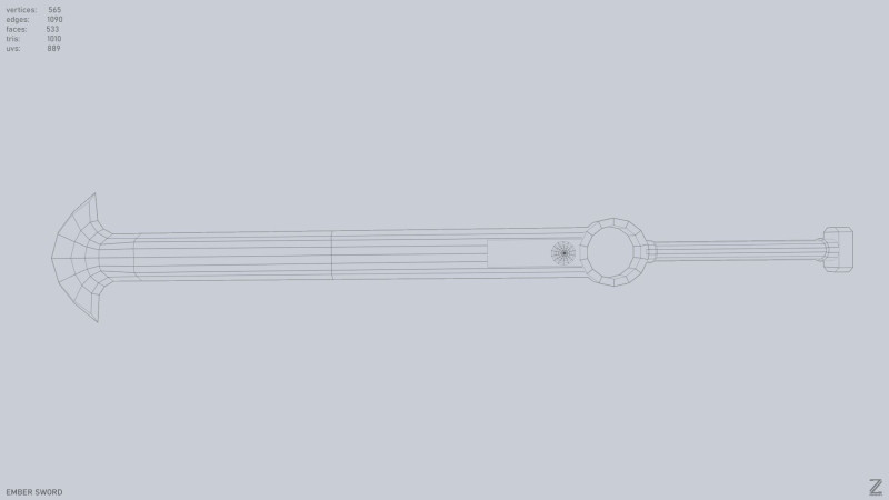 Ember sword 3D Model in Melee 3DExport