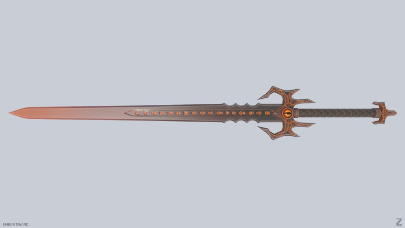 Ember sword 3D Model in Melee 3DExport