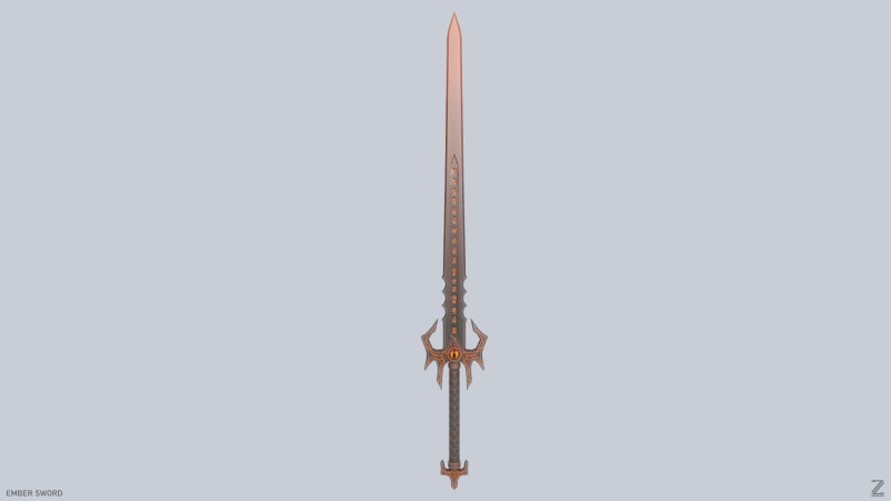 Ember sword 3D Model in Melee 3DExport