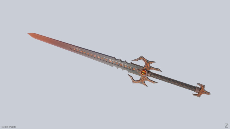 Ember sword 3D Model in Melee 3DExport