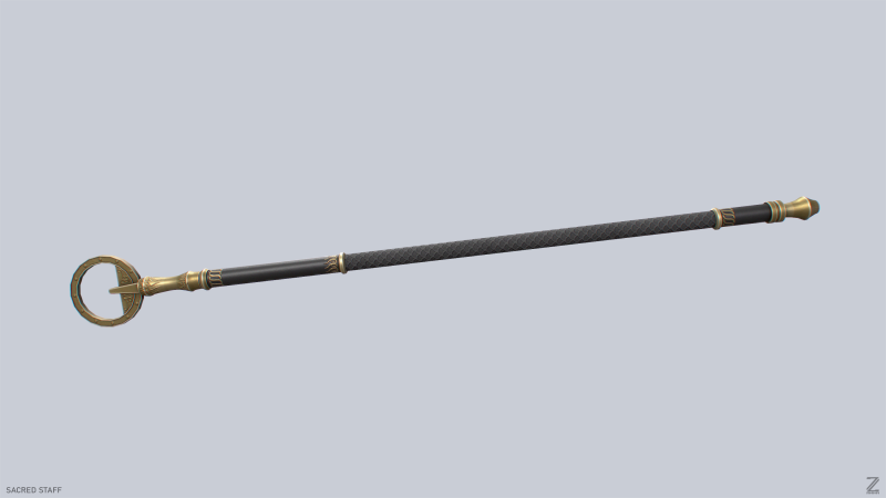 Sacred staff 3D Model in Melee 3DExport