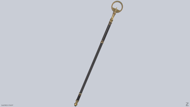 Sacred staff 3D Model in Melee 3DExport