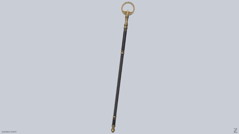 Sacred staff 3D Model in Melee 3DExport