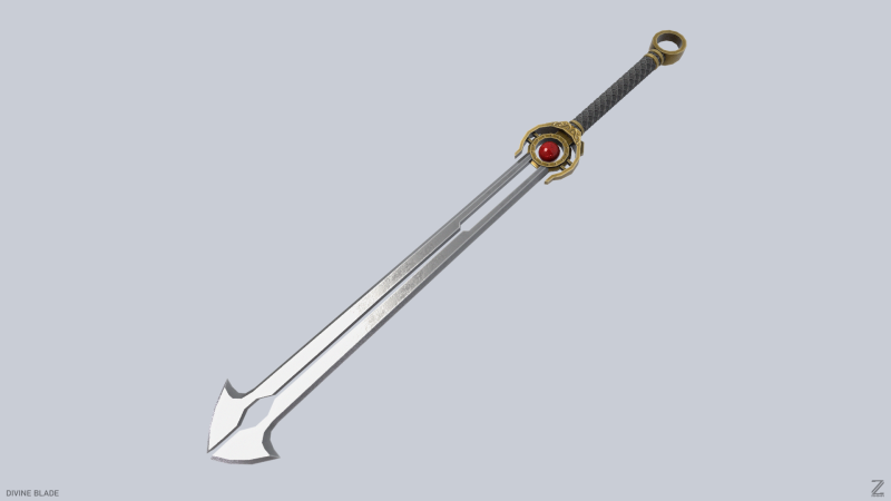 Divine blade 3D Model in Melee 3DExport