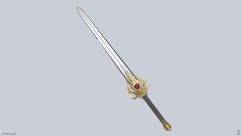 Divine blade 3D Model in Melee 3DExport
