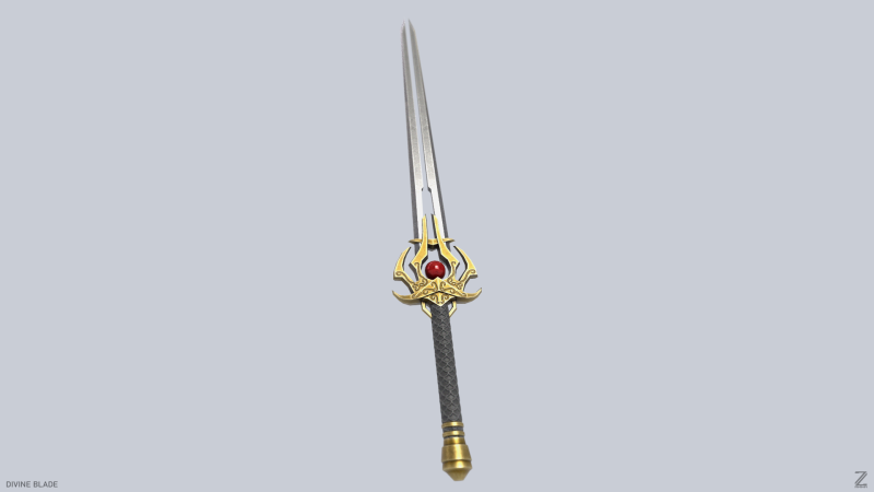 Divine blade 3D Model in Melee 3DExport