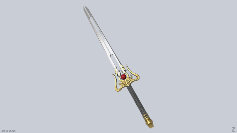 Divine blade 3D Model in Melee 3DExport