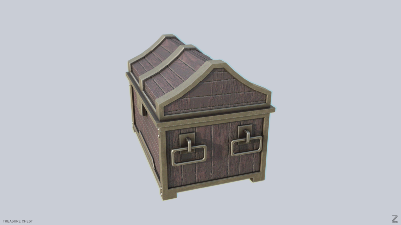 Treasure chest 3D Model in Other 3DExport