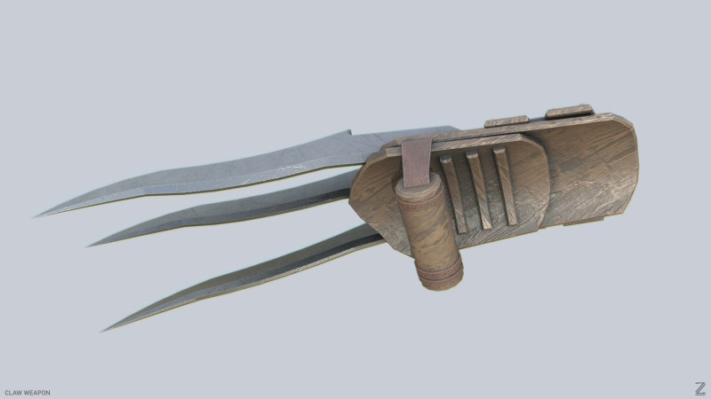Claw weapon 3D Model in Melee 3DExport