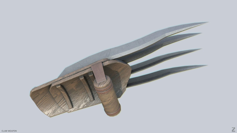 Claw weapon collection 3D Model in Melee 3DExport