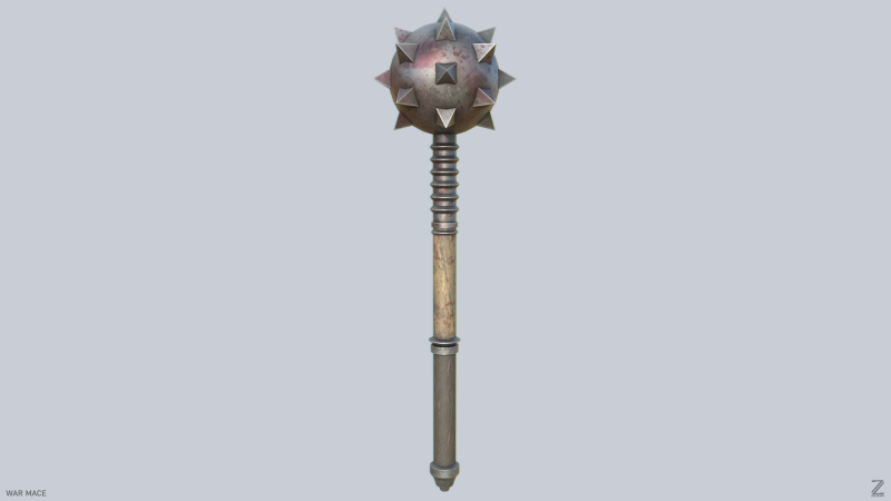 War mace 3D Model in Melee 3DExport
