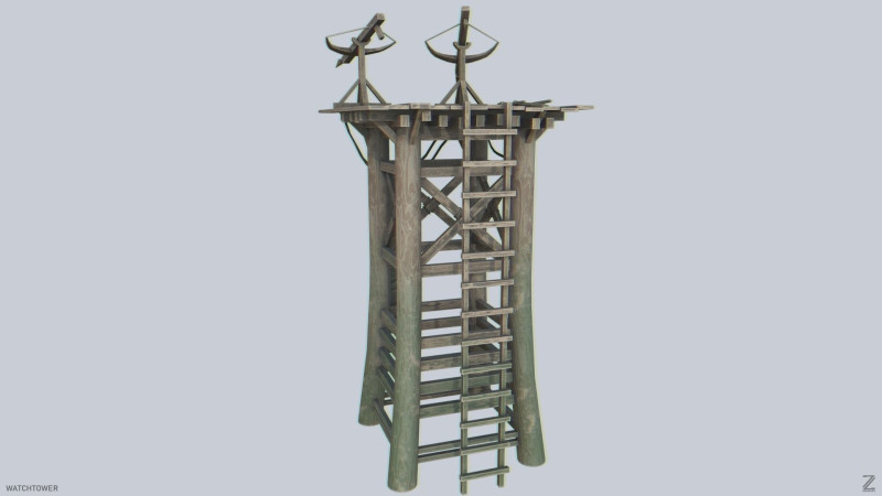 Watchtower 3D Model in Fantasy 3DExport