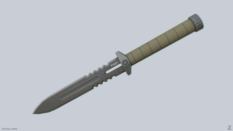 Tactical knife 3D Model in Melee 3DExport