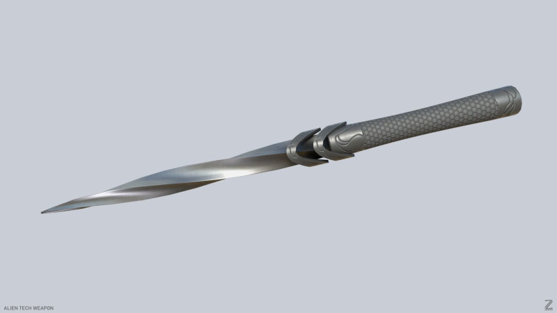 Alien tech weapon 3D Model in Melee 3DExport
