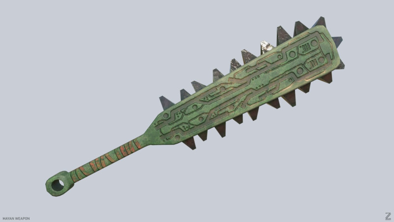 Mayan weapon 3D Model in Melee 3DExport