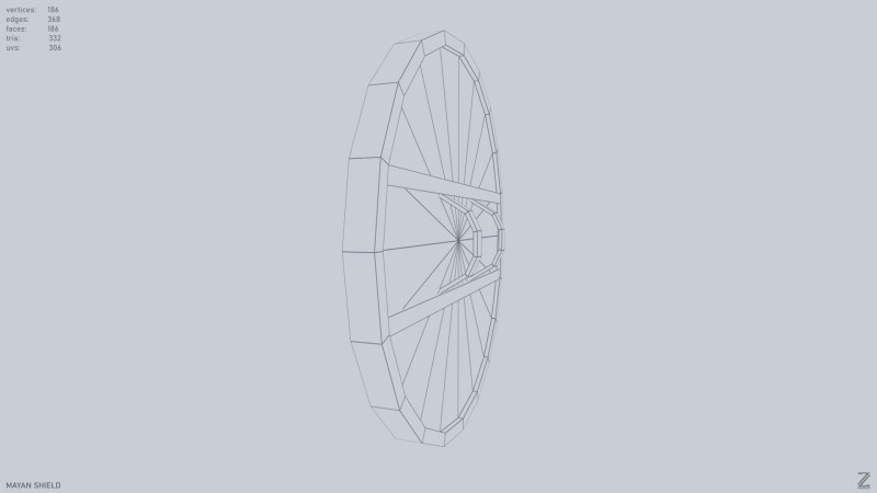 Mayan shield 3D Model in Melee 3DExport