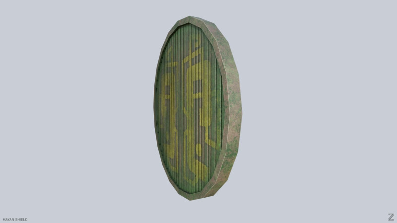 Mayan shield 3D Model in Melee 3DExport