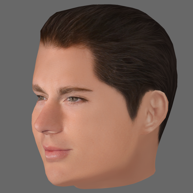 Channing Tatum Head - Low poly head for game 3D Model in Man 3DExport
