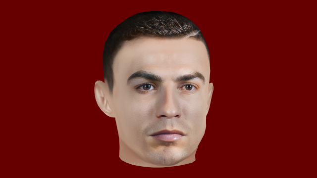 Cristiano Ronaldo Head - Low poly head for game 3D Model in Man 3DExport
