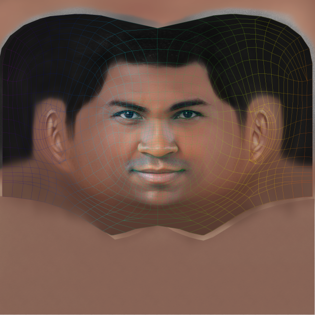 Muhammad Ali Head - Low poly head for game 3D Model in Man 3DExport