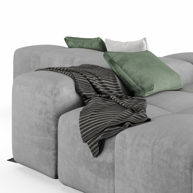 Pixel modular sofa by Saba Vol-2 3D Model in Sofa 3DExport