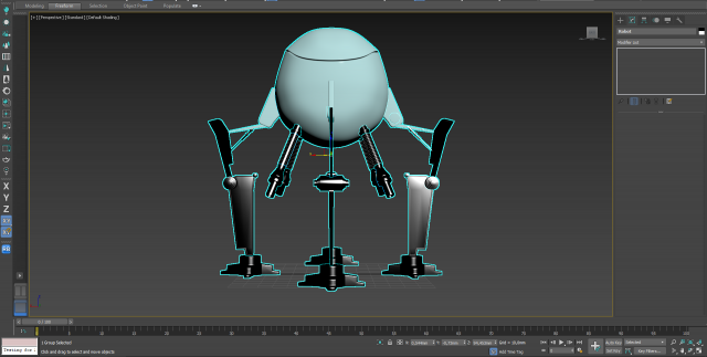 mini robot 3D Model in Robot 3DExport
