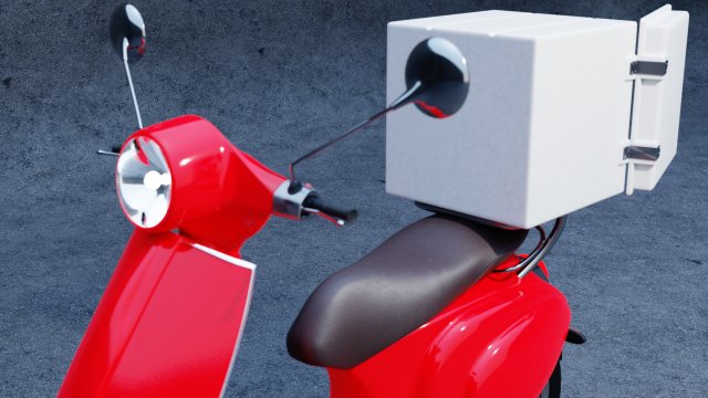 vespa delivery 3D Model in Motorcycle 3DExport