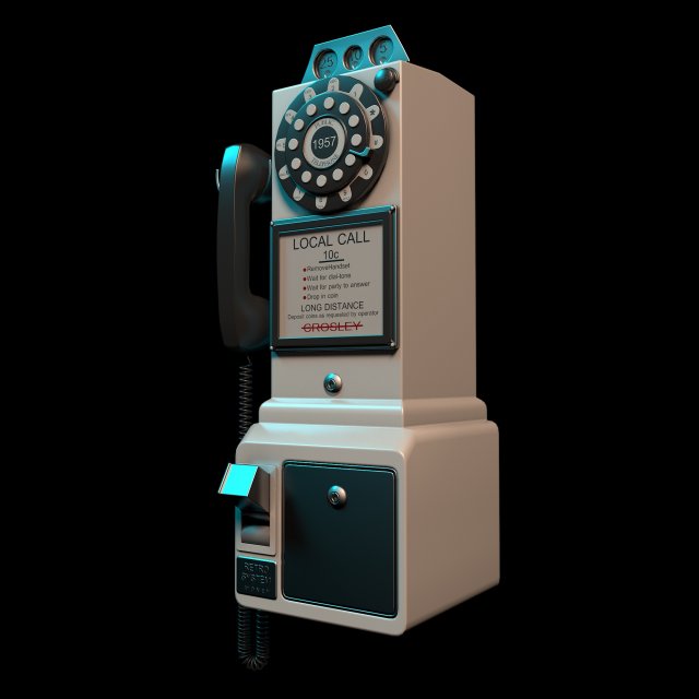 telephone 3D Model in Phone and Cell Phone 3DExport