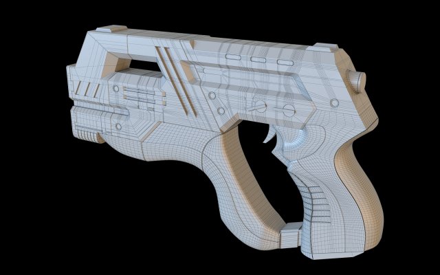 The Lawgiver MK2 Judge Dredd 3D Model in SCI-FI 3DExport