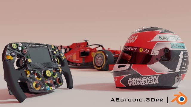 f1 car formula 1 ferrari 3D Model in Racing 3DExport