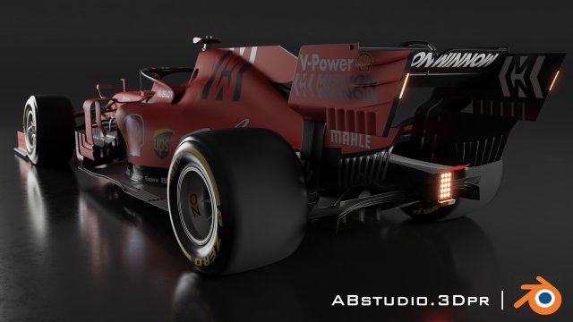 f1 car formula 1 ferrari 3D Model in Racing 3DExport