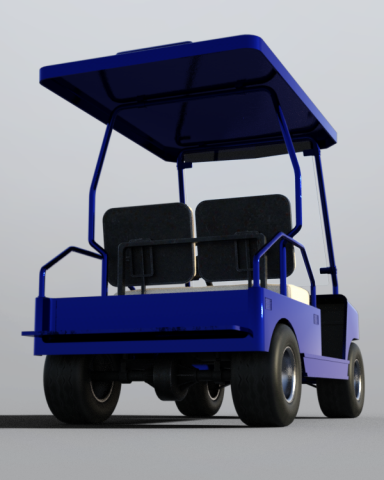 golf car Free 3D Model in Cart 3DExport