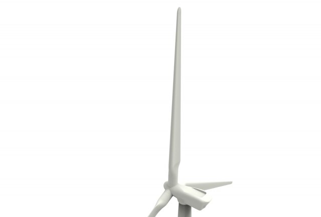 Wind turbine 3D Model in Buildings 3DExport