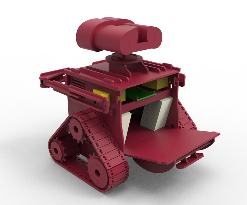 Wall-E Robot 3D Print Model in Robotics 3DExport