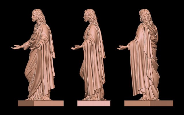 Blessing jesus 3d print 3D print model 3D Print Model in Figurines 3DExport