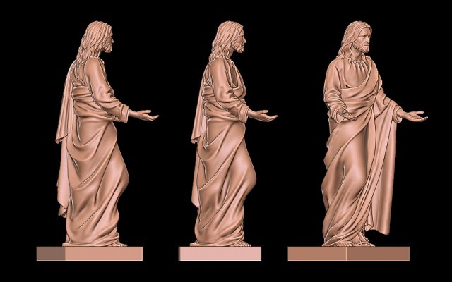 Blessing jesus 3d print 3D print model 3D Print Model in Figurines 3DExport