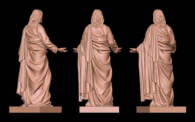 Blessing jesus 3d print 3D print model 3D Print Model in Figurines 3DExport