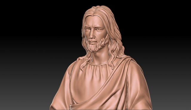 Blessing jesus 3d print 3D print model 3D Print Model in Figurines 3DExport