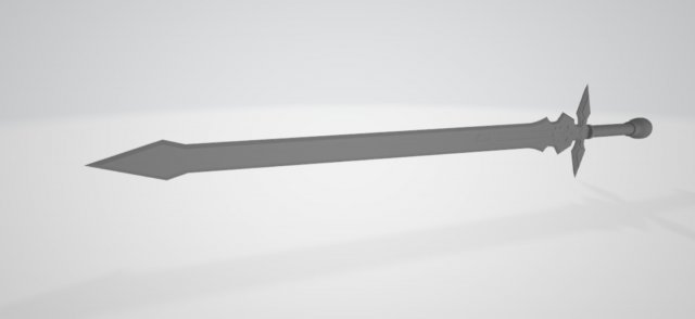 kirito swords sword art online Free 3D Model in Melee 3DExport