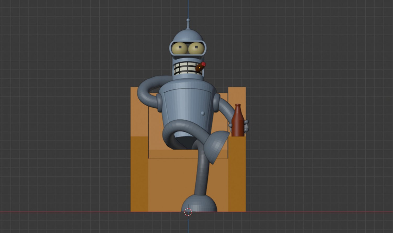 Futurama Bender Bending Rodriguez Box Fan Art 3d Print Models In