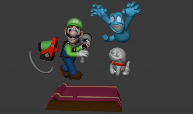 luigis mansion 3 fan art 3D Print Model in Other 3DExport