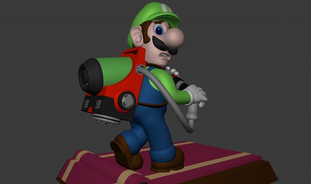 luigis mansion 3 fan art 3D Print Model in Other 3DExport