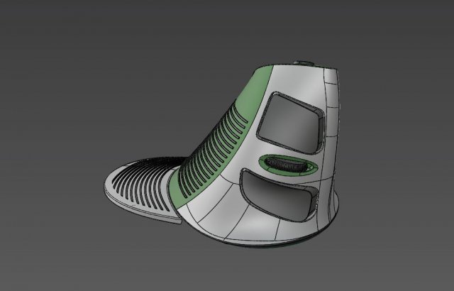 ergonomic mouse 3D Model in Computer 3DExport