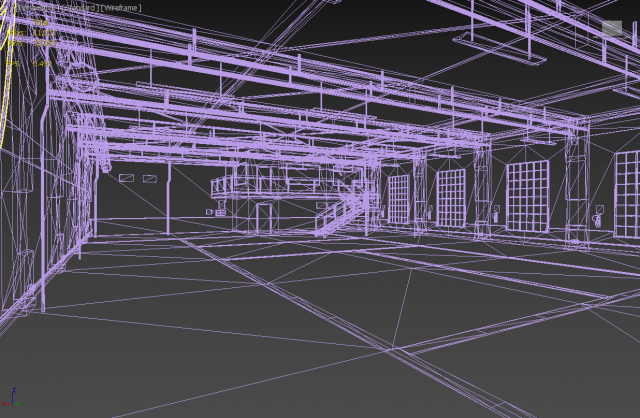 pbr garage environment 3D Model in Store Spaces 3DExport