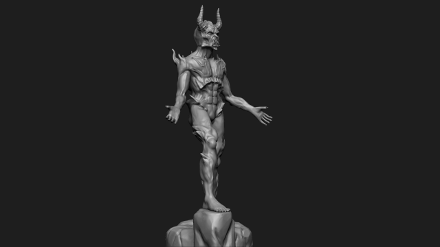 demon - 3d printing ready 3D Print Model in Sculpture 3DExport