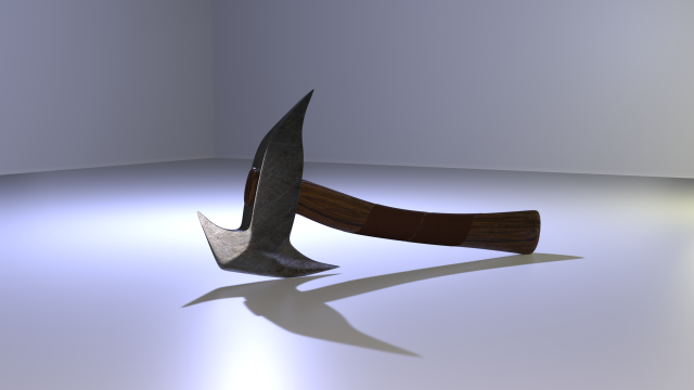 simple axe 3D Model in Melee 3DExport