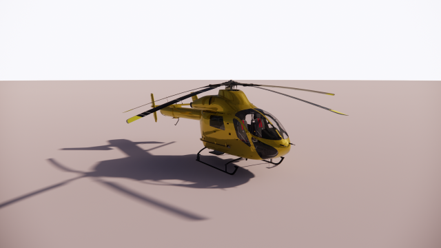 helicopter 3D Model in Helicopter 3DExport