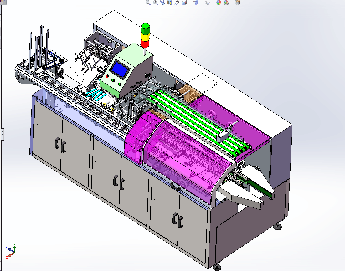 Automatic high speed cartoning machine Packaging machine 3D Model in ...