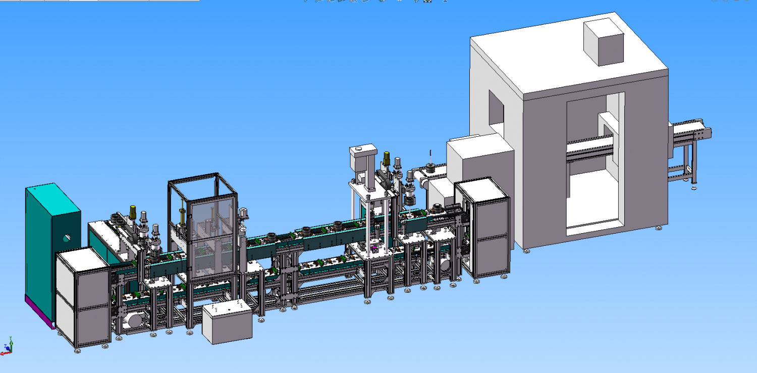 Automatic production line of high power motor assembly line 3D Model in ...